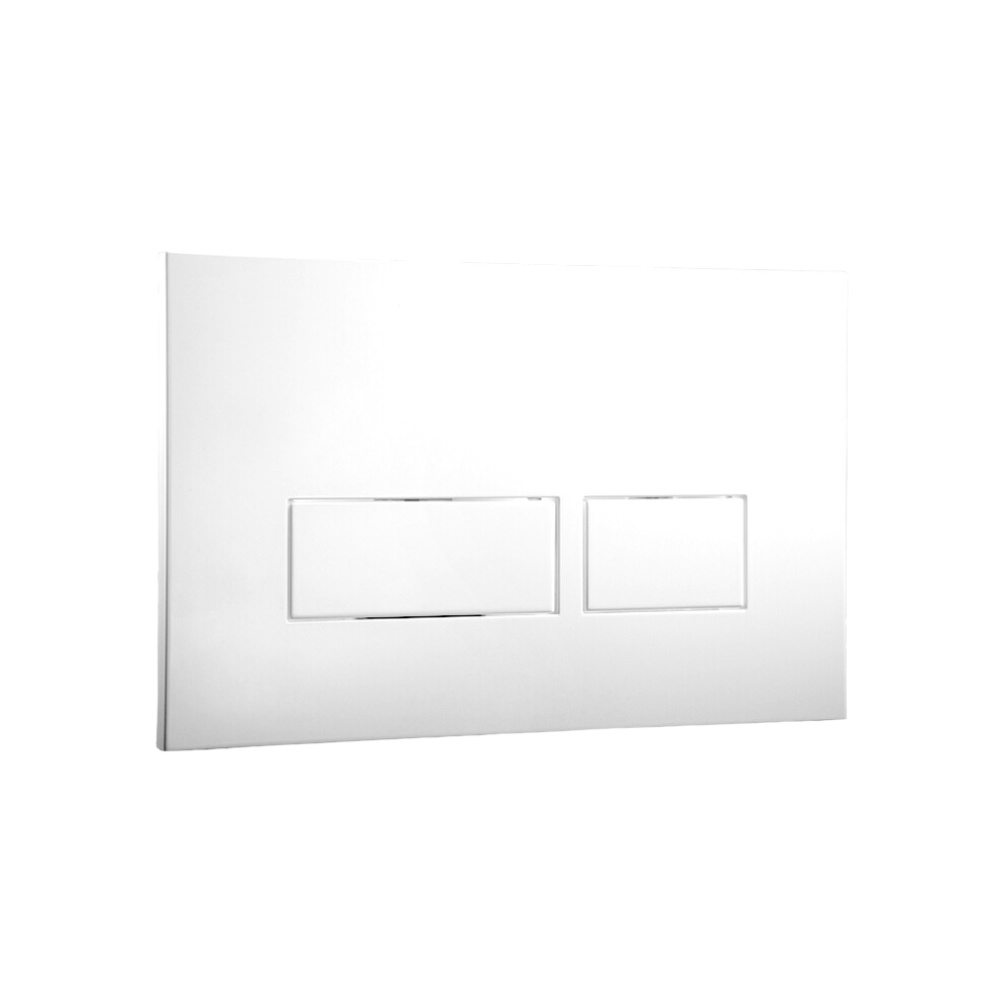 Abacus Trend 2 White Flush Plate | Sanctuary Bathrooms